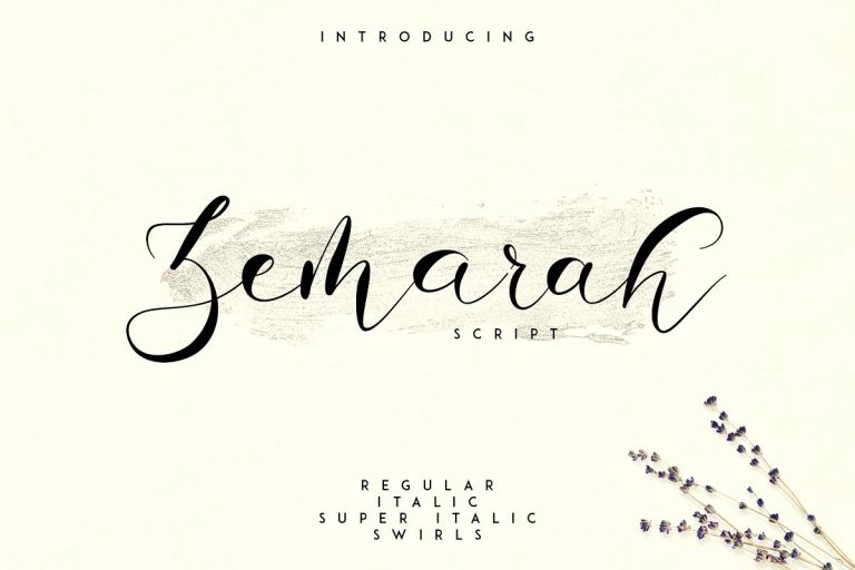Download Zemarah font | fontsme.com