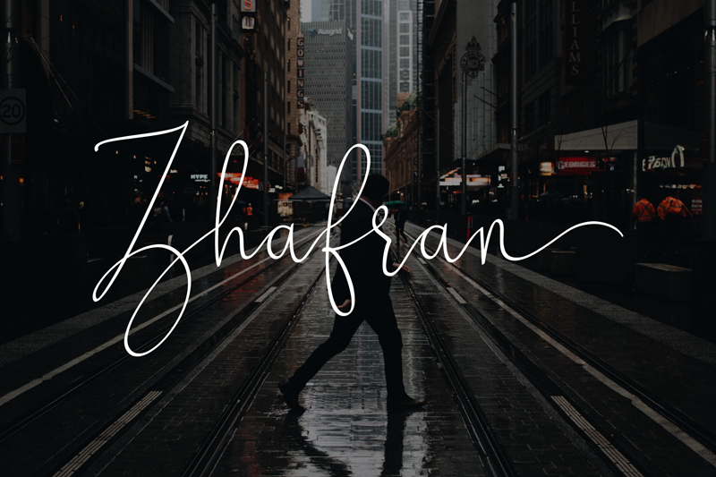 Download Zhafran font | fontsme.com